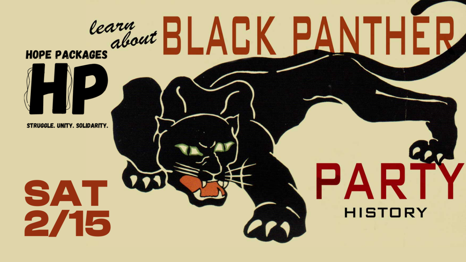 Hope Packages, advancing the Black Panther Party’s 10-Point Program ...